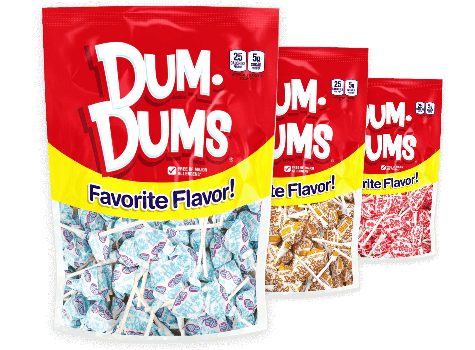 Dum-Dums Favorite Flavors - Single Flavor Bags